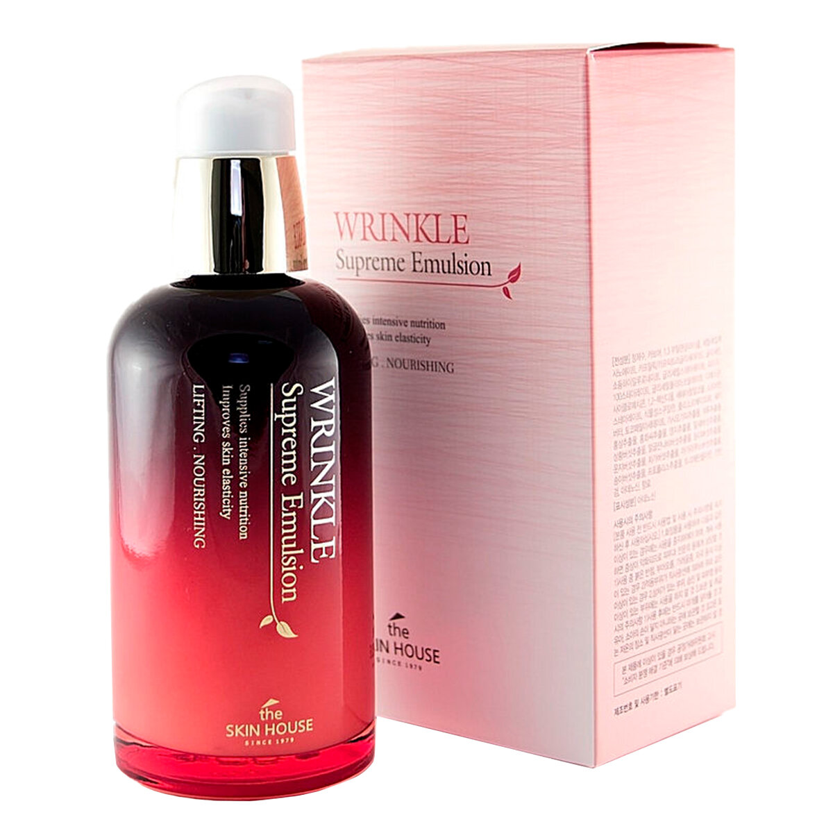 Питательная эмульсия разглаживающая морщины с женьшенем WRINKLE SUPREME, 130 мл, THE SKIN HOUSE