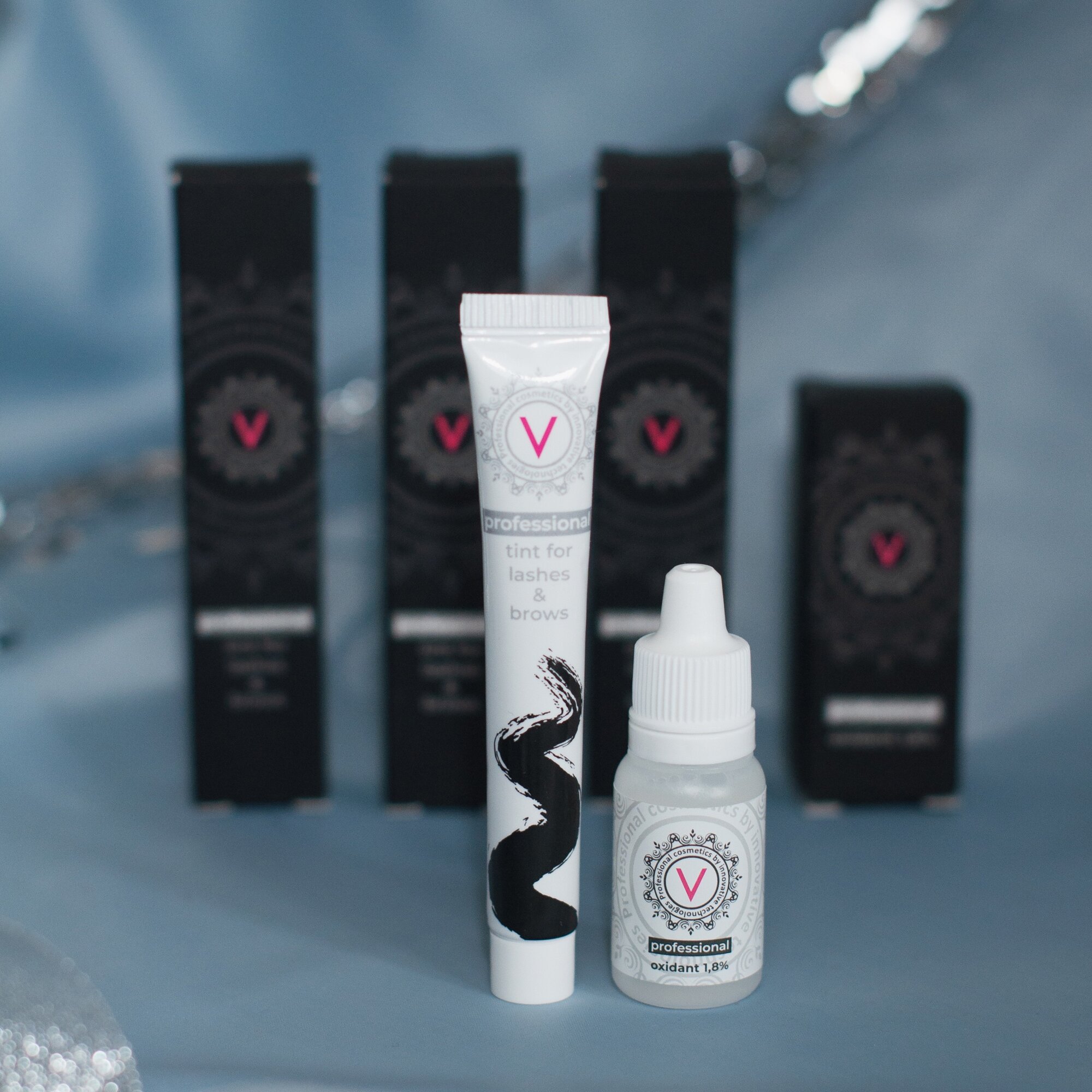 Краска для ресниц и бровей Velvet, Rich black 01 (насыщенный чёрный) 10 мл