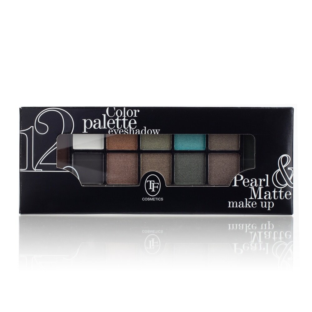 Тени для век TF Cosmetics Color Palette Eyeshadow, Коричнево-зеленая
