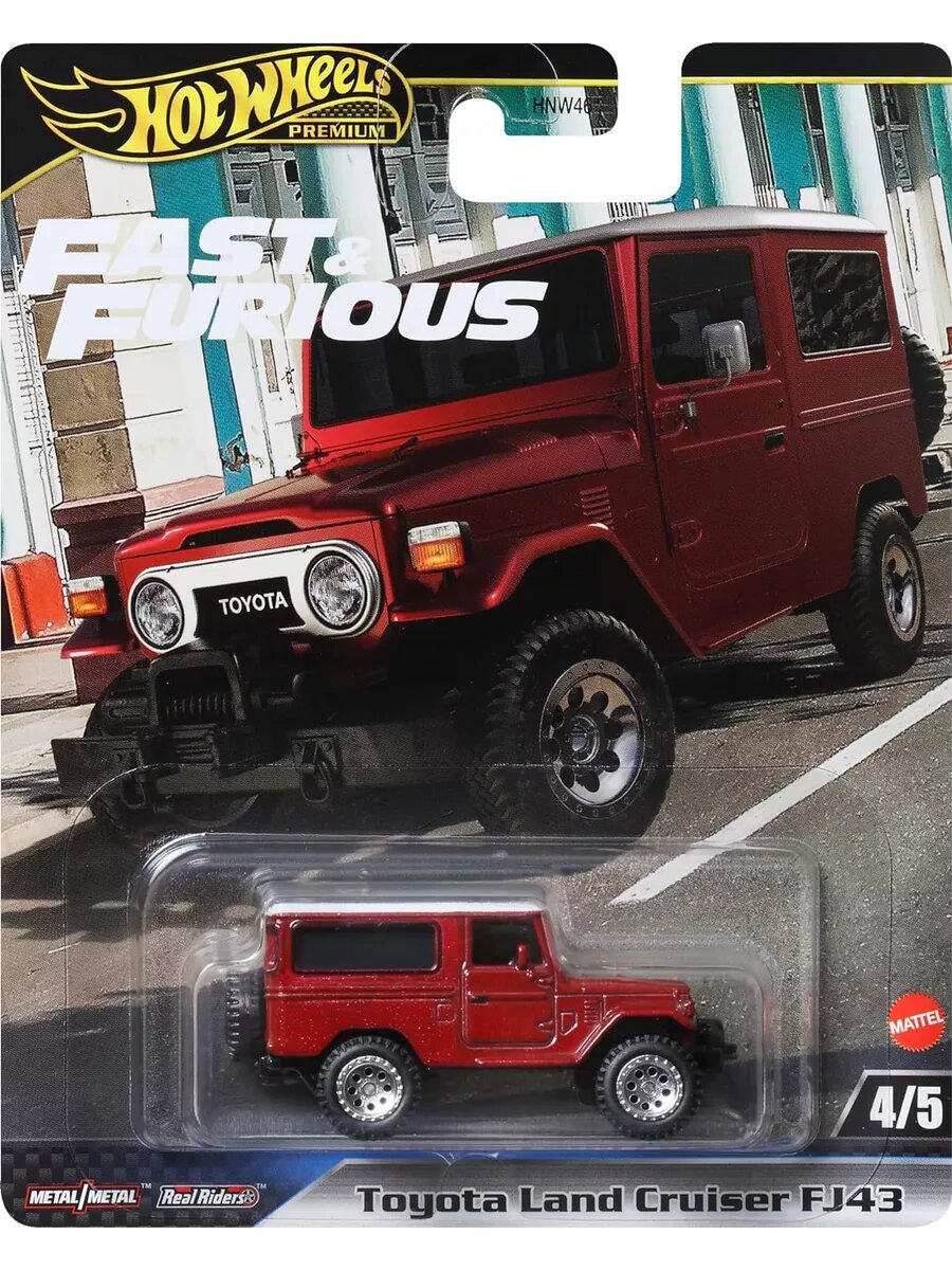 Коллекционная Premium машинка Hot Wheels Toyota Land Cruiser FJ43 Red (коллекция Fast & Furious 2024, 4/5 mix 3)