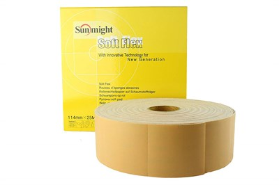Шлифовальная бумага Soft Flex Pad P600 (GOLD) 114x125 мм, Sunmight 32118 SM, 1 шт.
