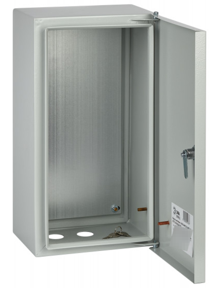 Щит распределительный ЭРА Simple ЩМП-01 стальной серый, IP31, размером 410х220х175мм, Б0041652 / электрика