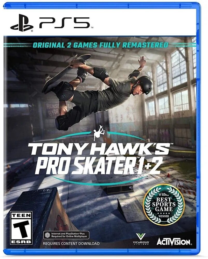 Tony Hawk's Pro Skater 1 + 2 [PS5, английская версия]