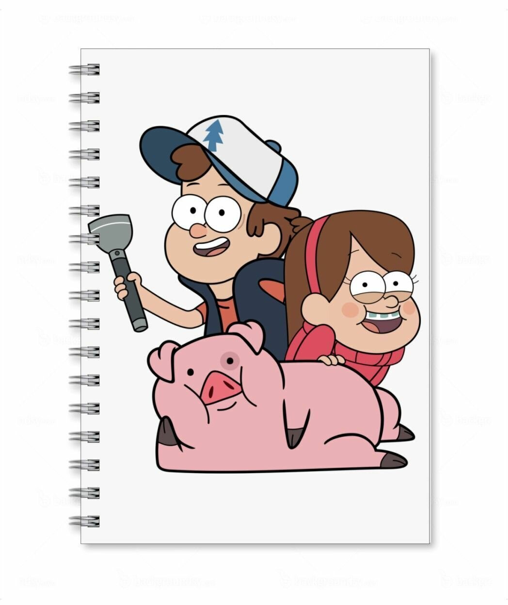 Тетрадь Mewni-Shop формата А5, с принтом "Гравити Фолз" - 26