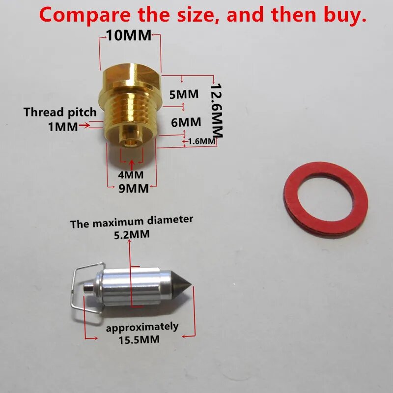 (1 комплект US $6,5) HMHonda CBR17/19/23 MC14/17/19/23 CB-1 400CC Keihin Карбюратор Игольчатые клапаны и игольчатая база клапана