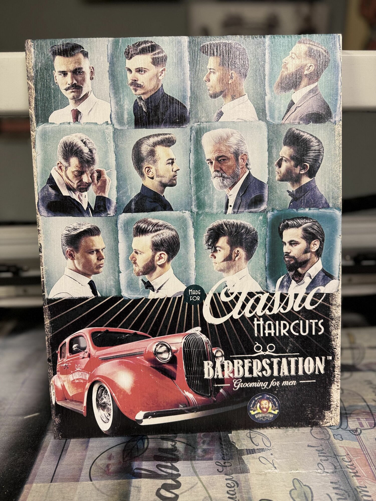 Табличка декоративная для интерьера барбершопа