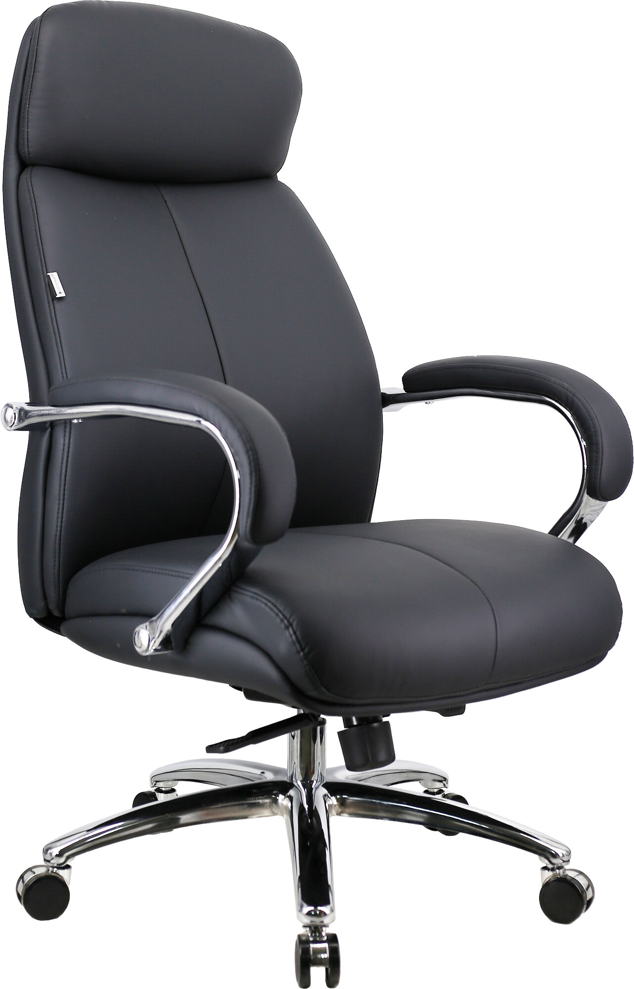 Премиум кресло Maxi Everprof черный; экокожа, металл; мягкое сиденье; с подлокотниками