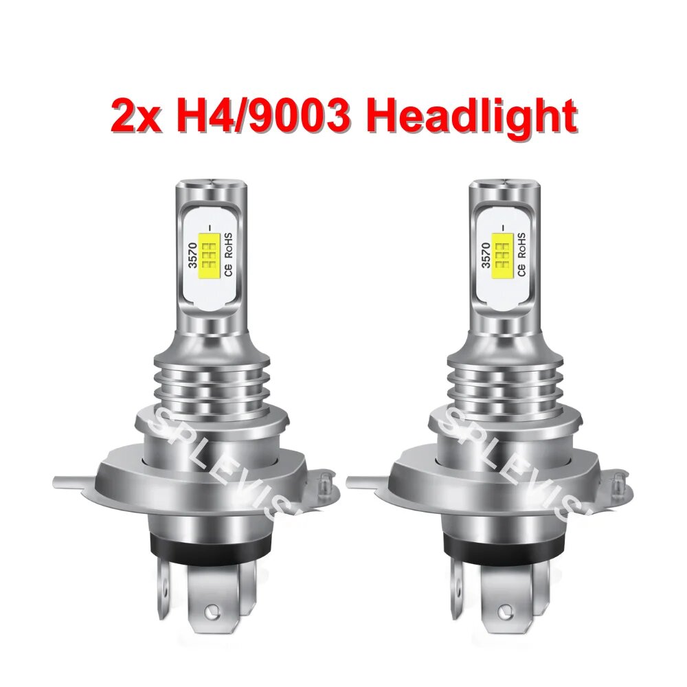Светодиодные лампы для белых фар H4 9003, комплект автомобильного освещения высокой мощности для Suzuki Boulevard M109R 2006 2007 2008 2009 2010-2017
