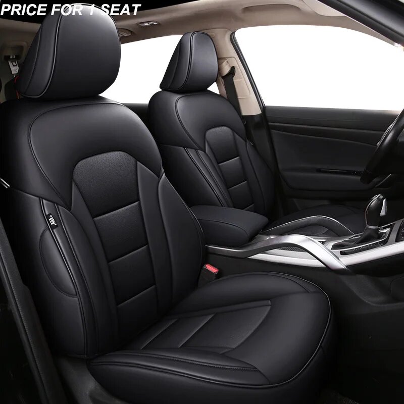 Кожаный чехол на автомобильное сиденье под заказ для Nissan Qashqai J10 J11 Kicks X Trail T31 T32 Teana J32 Tiida Versa Navara D40, аксессуары Price for 1 seat