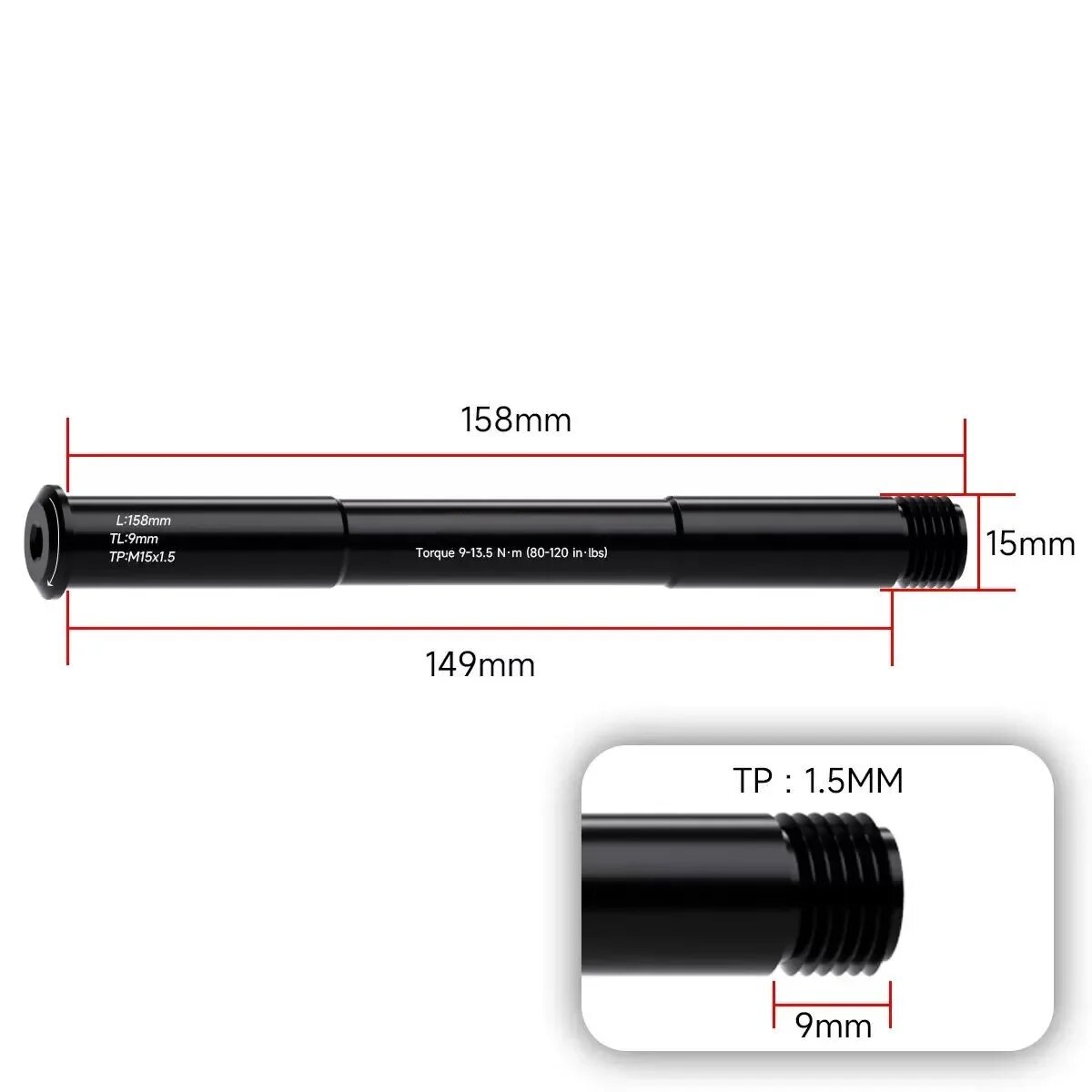 Наскрізна ось ROCK SHOX 158 мм, 15x110