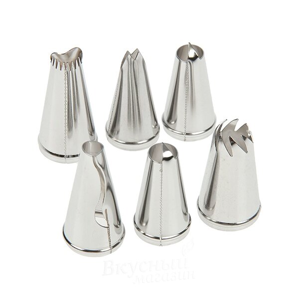 Насадки кондитерские Набор 6 шт. (Набор из 3 шт.)