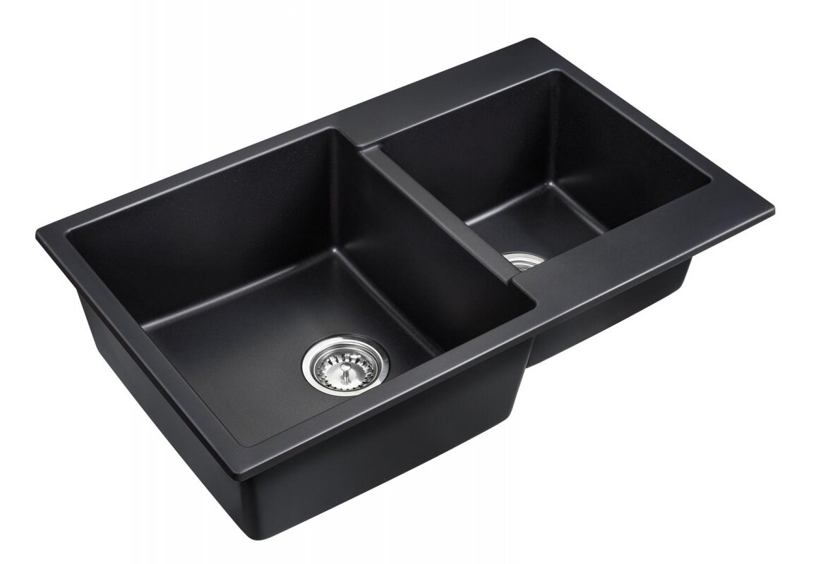 Кухонная мойка (80х50) EMAR EMQ-2800. Q Морион