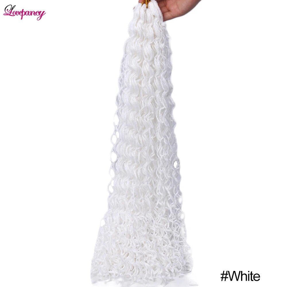 Синтетические вьющиеся косички Дружественная Curl Zizi Braids 20 дюймов 50 г White