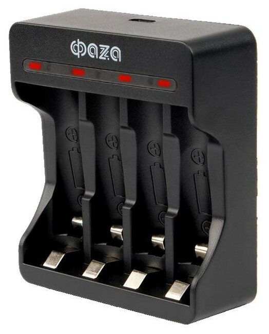 Устройство зарядное B-95USB Ni-Cd/Ni-MH (4хAA/4хAAA/1х9В "Крона") индикатор зарядки питание от USB кабель MicroUSB-USB в компл. ФАZА 5038899