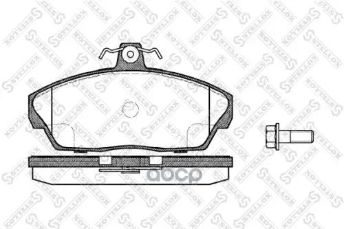 Колодки дисковые п! Foton, Land Rover Freelander 1.8i 16V/2.0Di 98-00 Stellox арт. 348010SX