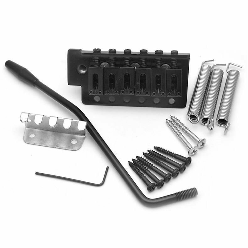 525-миллиметровый гитарный бридж Stratocaster Tremolo черное