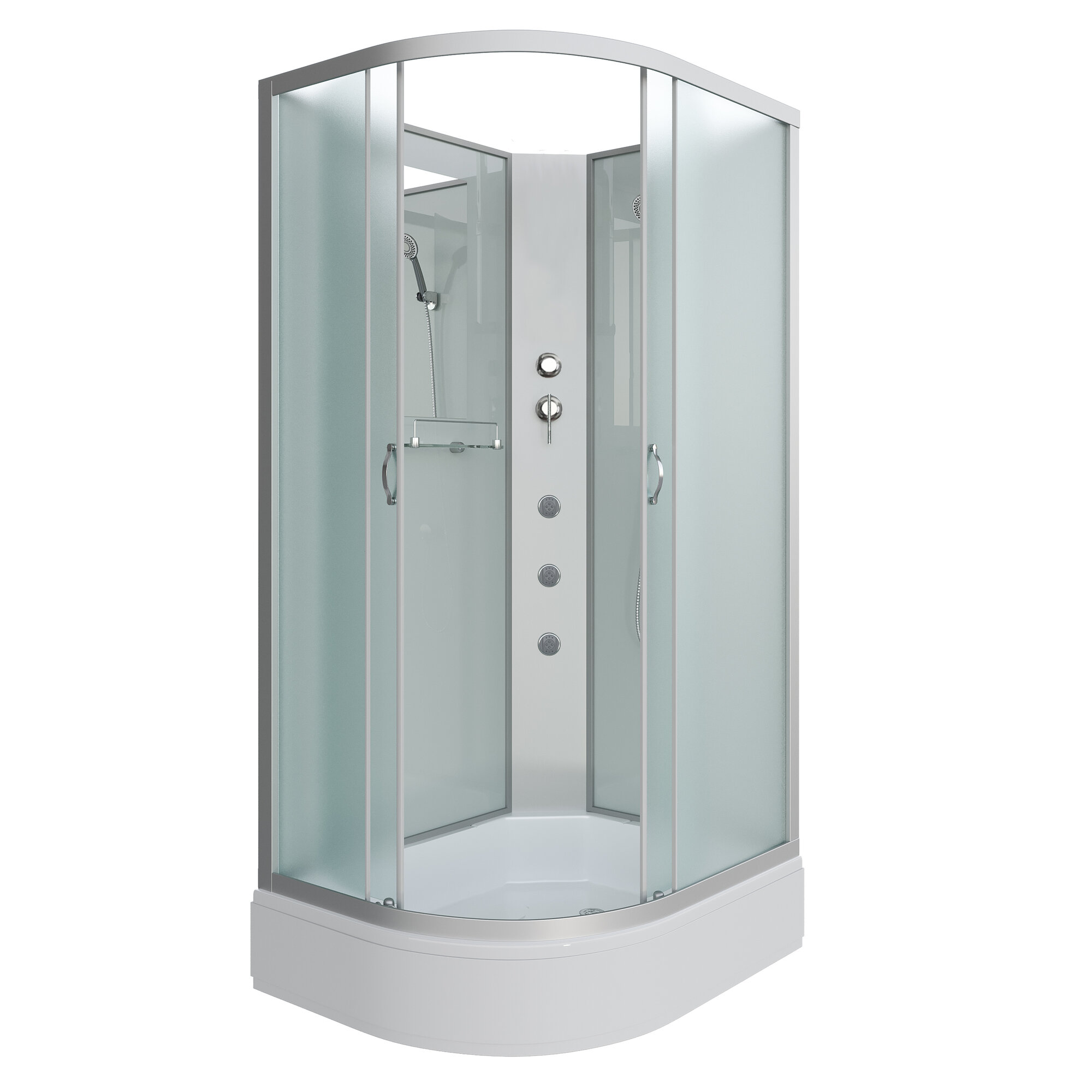 Душевая кабина Niagara Classic NG-33194-14RBKG (110х90х200) средний поддон(26см), стекло матовое,4 места