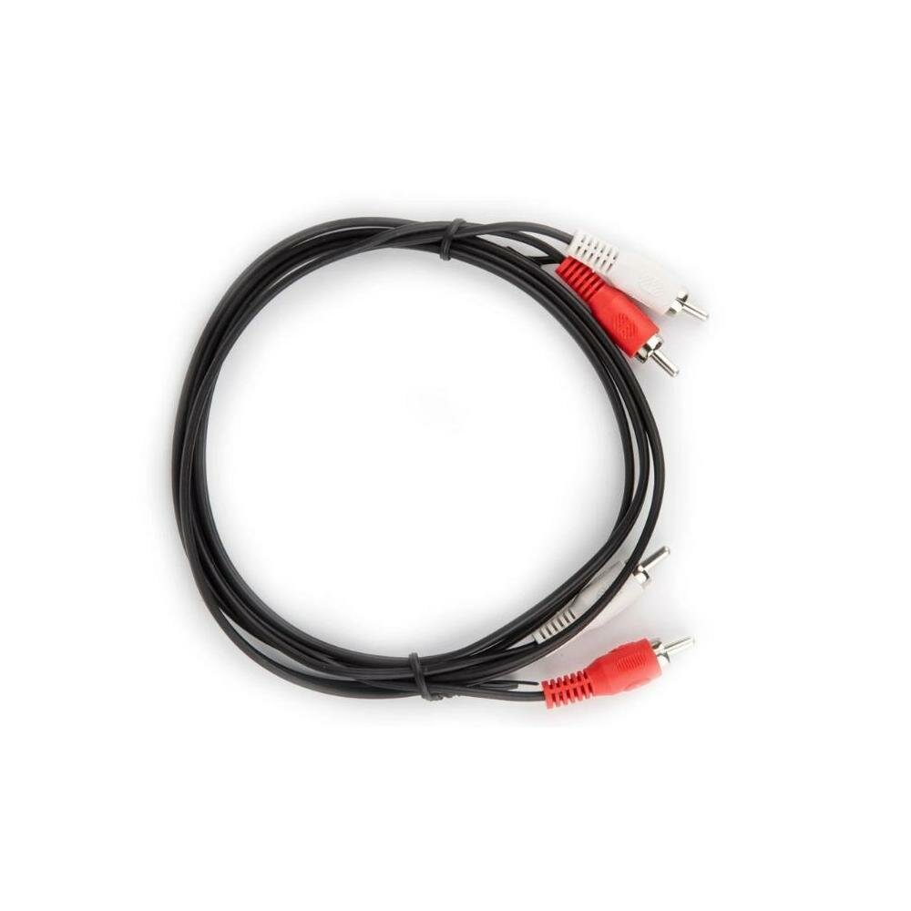 Кабель соединительный 2xRCA (M) - 2xRCA (M) черный 1,5m, AV