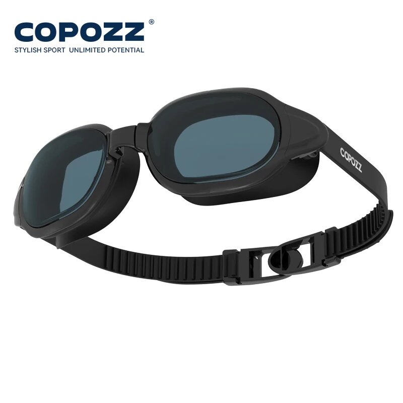 COPOZZ Очки для плавания, Черный, Transparent Black