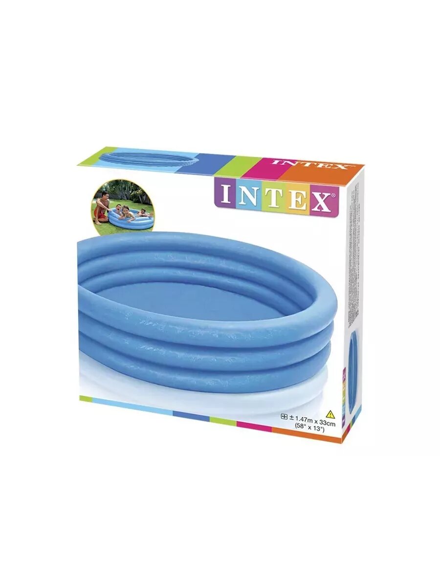 Надувной бассейн для детей Кристалл 147х33 см