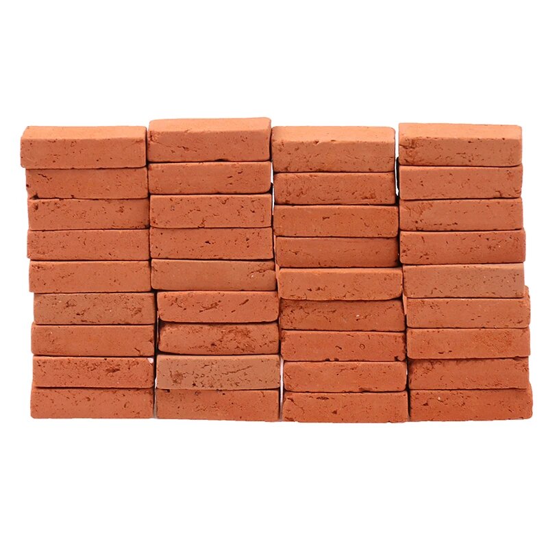 Миниатюрный кирпич для моделирования 1/35 50PCS Red