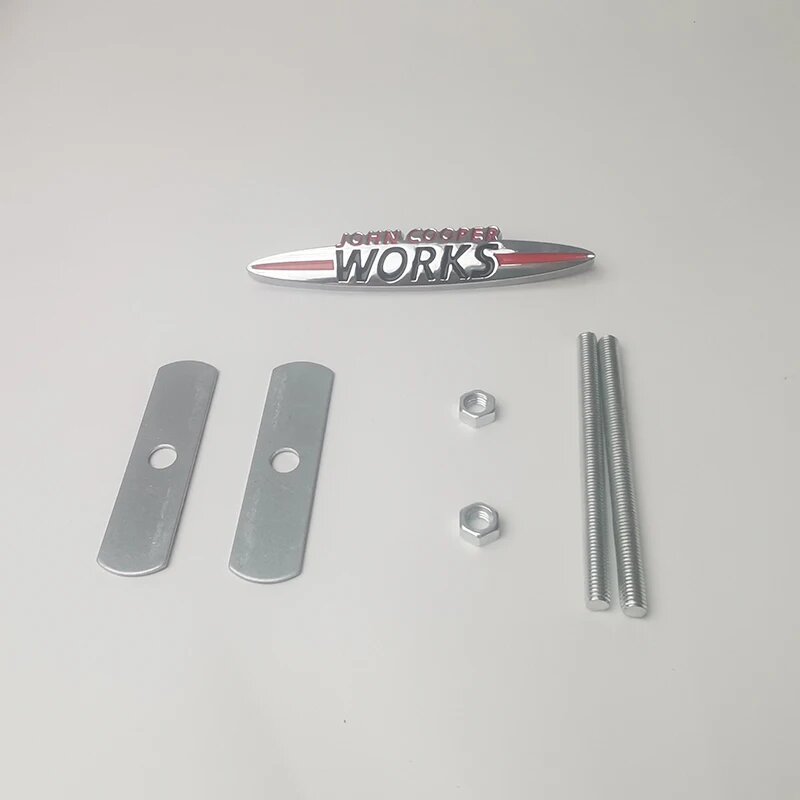 Автомобиль John Cooper Works, эмблема, наклейки, значок на решетку для Mini Grille Emblem, 135mm