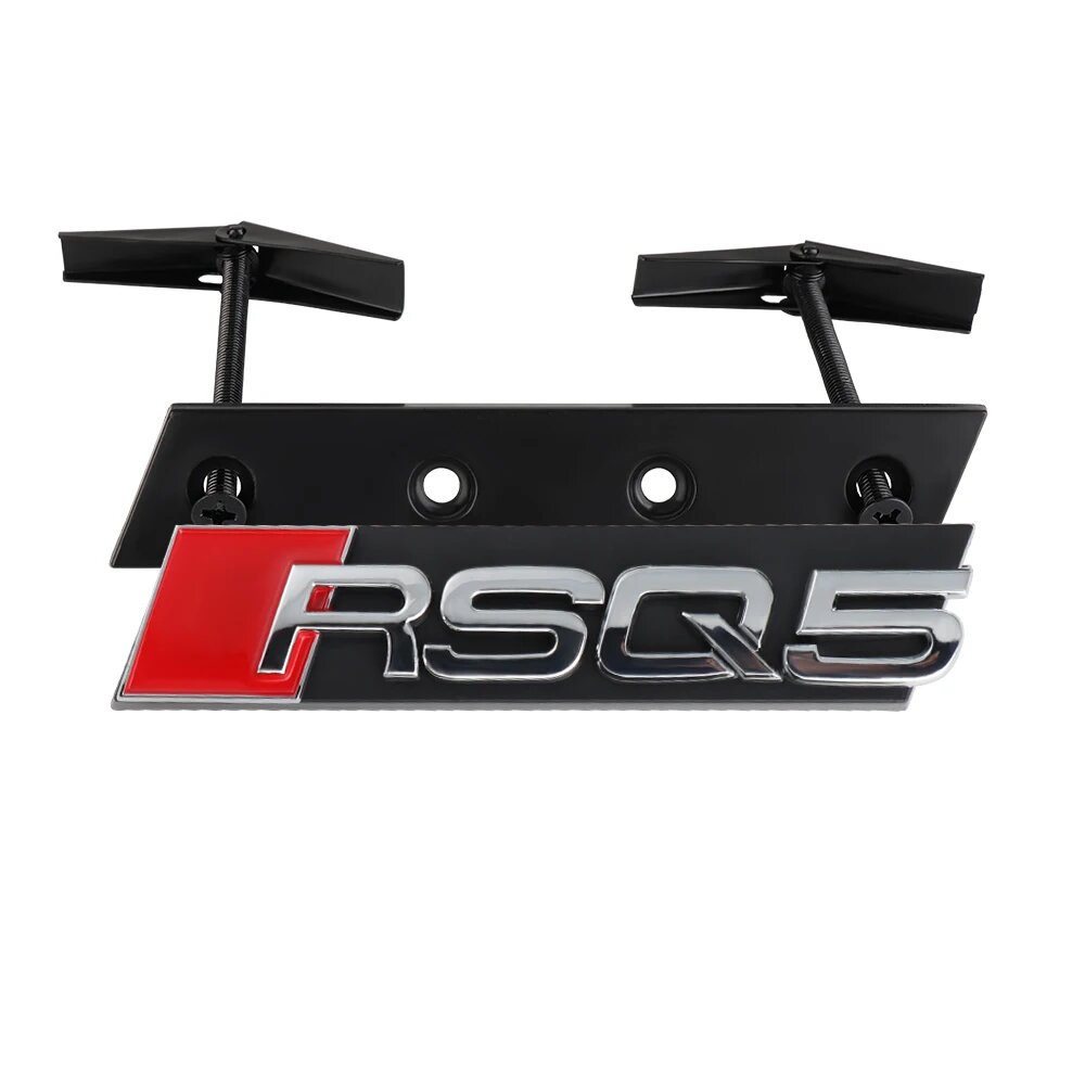 3D ABS хром черный логотип гриль значок автомобиля передняя решетка эмблема декоративные silver RSQ5