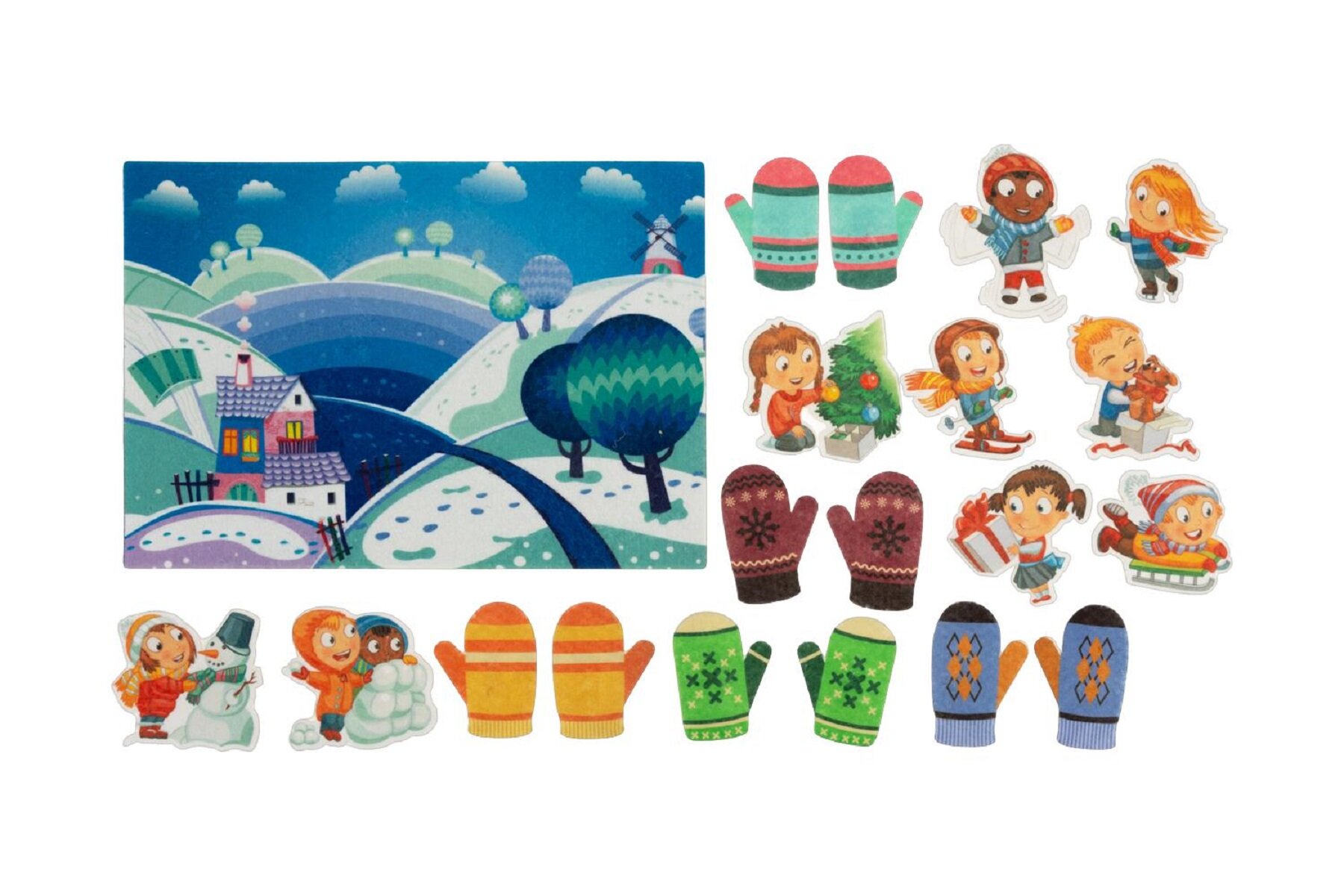 Игровой набор LipLip Зимние забавы, фетр, 19 дет. LIP1219