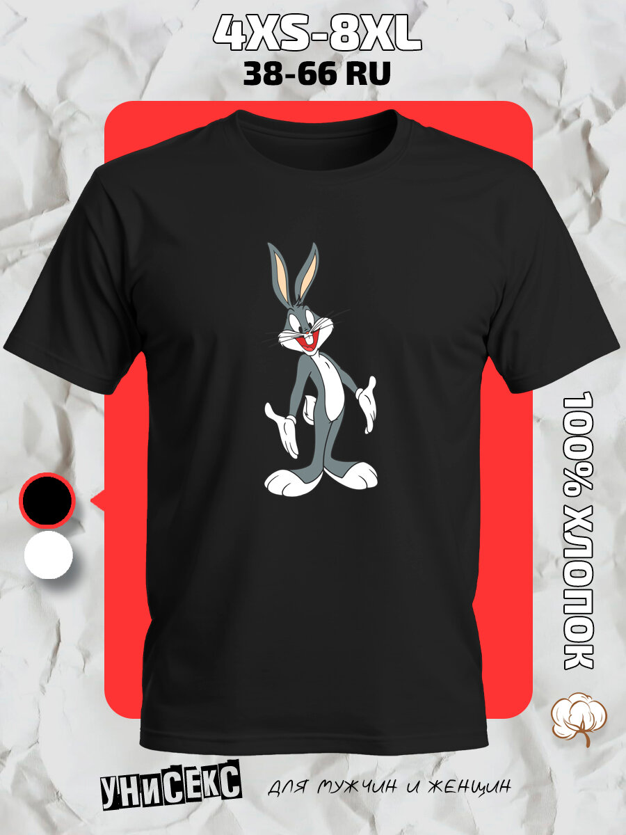 Футболка с принтом Багз банни bugs bunny