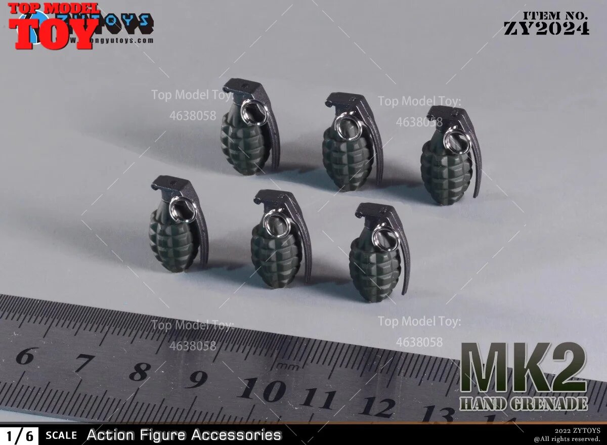 Модель граната ZYTOYS M26 MK2 1/6 ZY2024