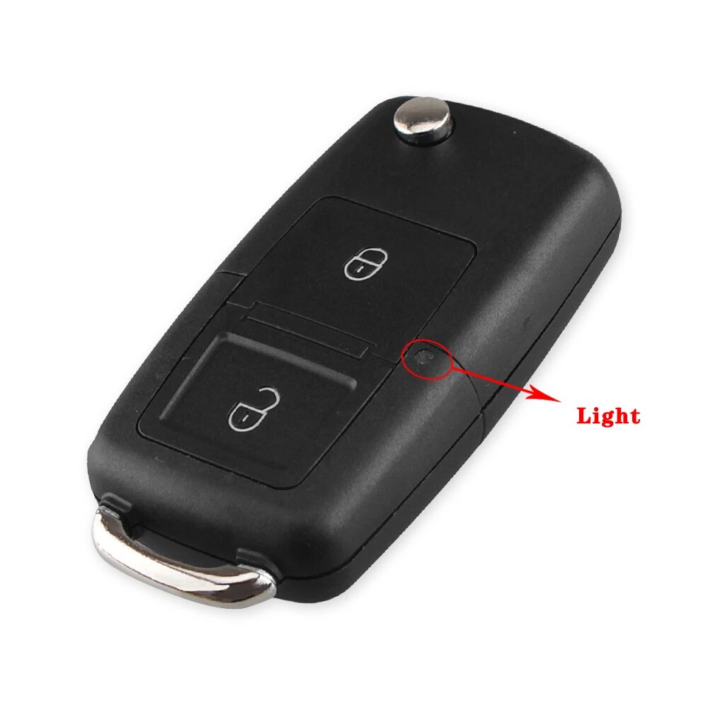 2-кнопочный Автомобильный ключ KEYYOU, переключаемый ключ, флип-ключ, корпус для VW Polo, Passat, B5, Tiguan, Golf, для VOLKSWAGEN MK4, Seat, Skoda 2 Buttons