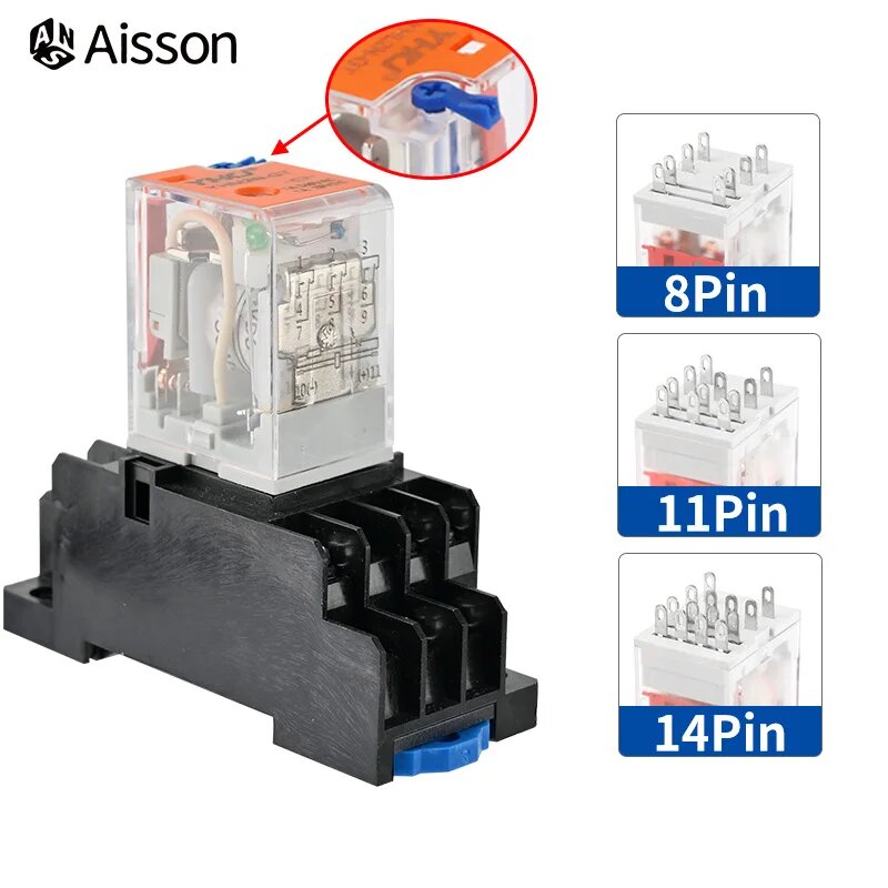 Электромагнитное реле CKCTINNER MY2N-GS, MY3N-GS, MY4N-GS MY4N 14PIN, With handle 24VDC