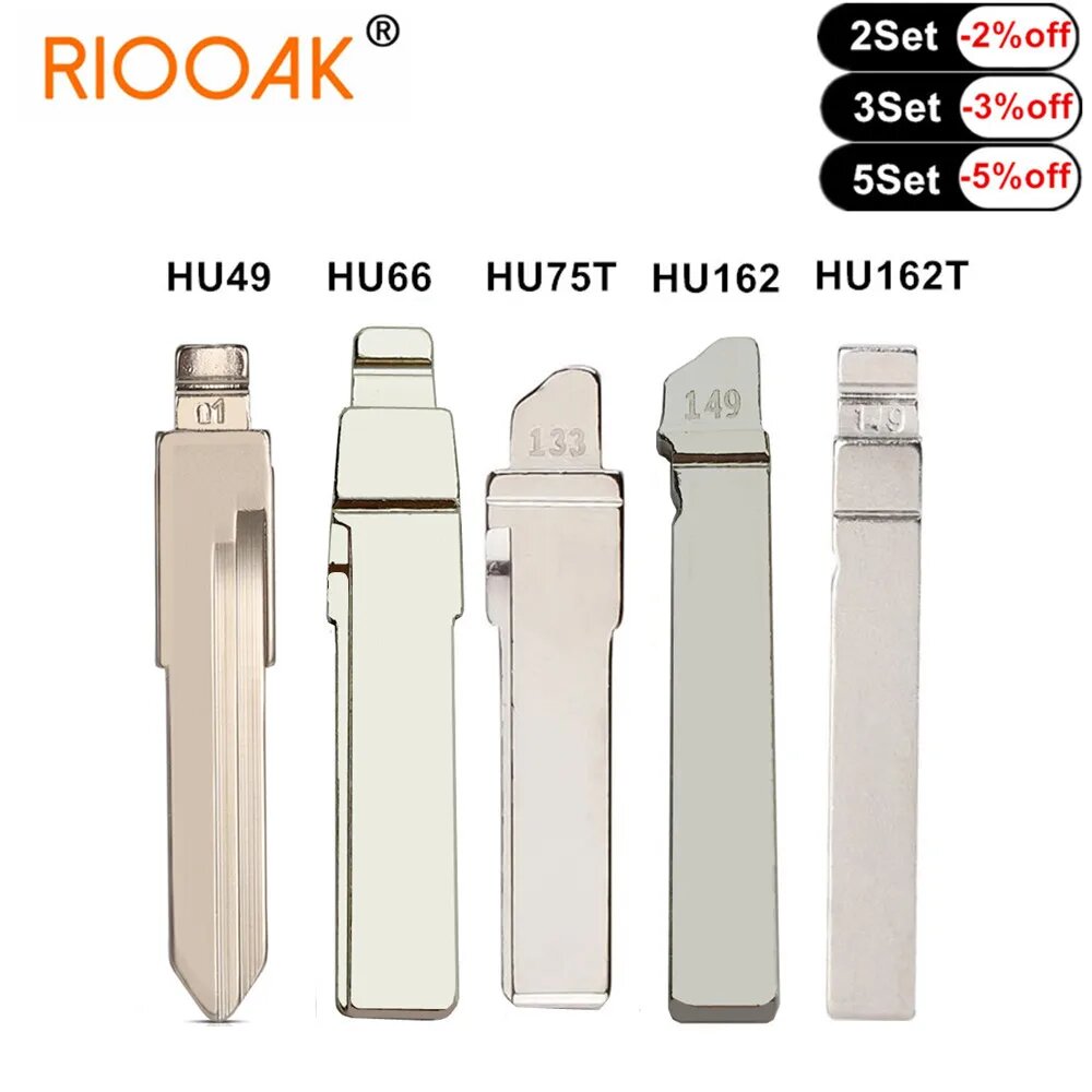 10 шт. HU66 HU162T HU49 Автомобильный ключ с дистанционным лезвием #01 #86 #133 #149 для Audi VW Polo Passat B5 Tiguan Golf Santana сидение Bora Skoda HU162