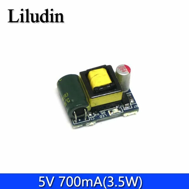 Liludin AC-DC понижающий преобразователь 3.3В/5В/12В 5V 700mA (3.5W)