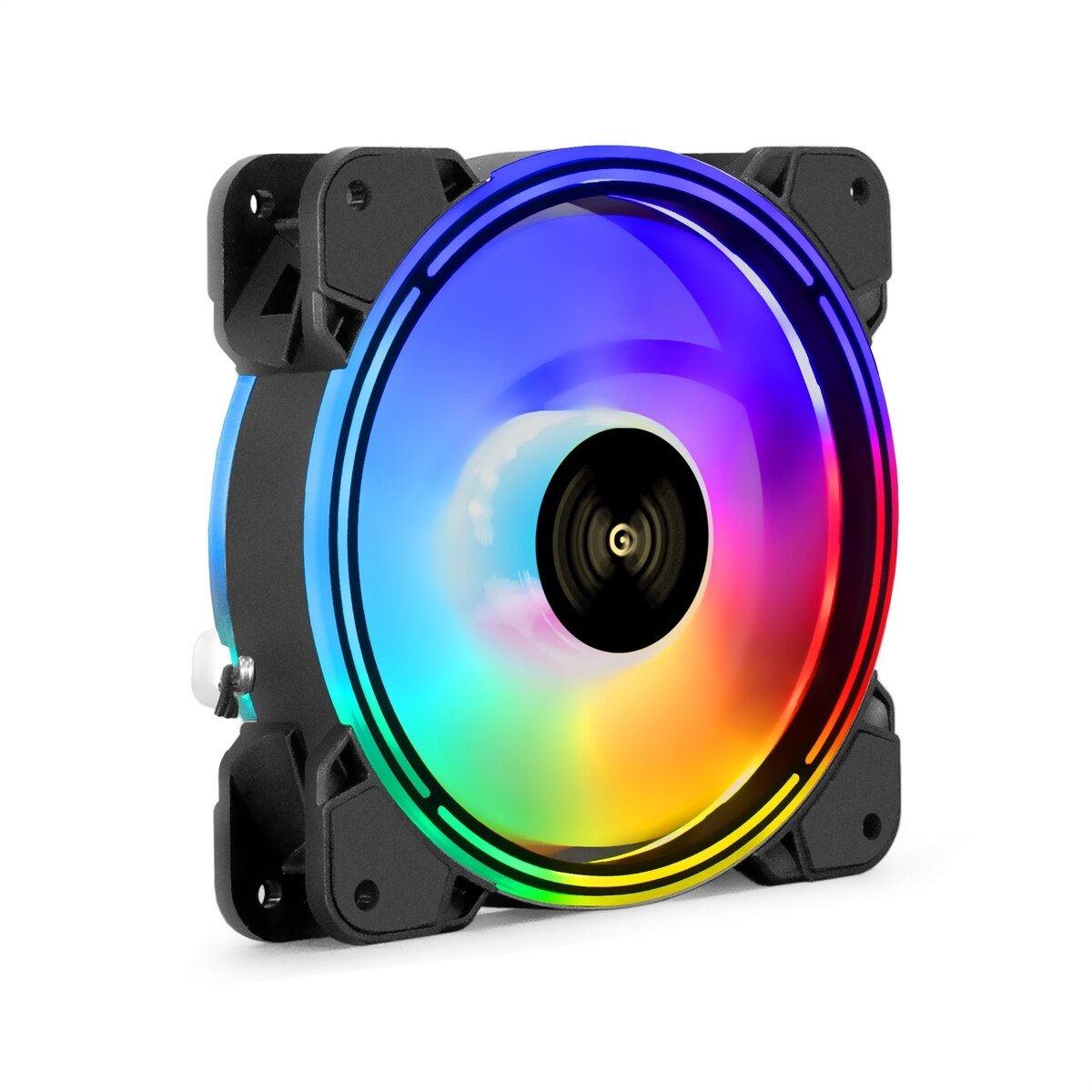 Вентилятор 120x120x25 Exegate EX12025HM3PM. FRGB.7O5CSU, 1200rpm, 0.24dB(M), HBB, 3pin+molex