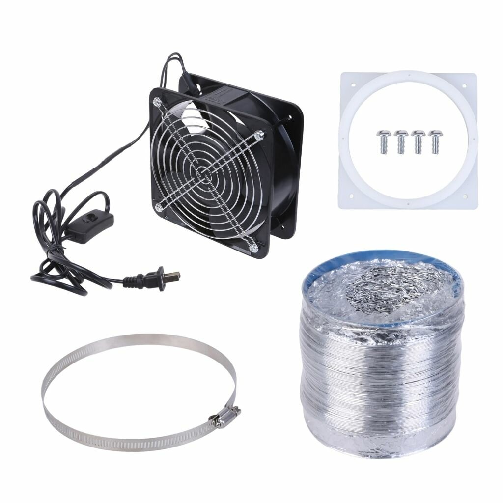 Вытяжной вентилятор национального стандарта 220 В + сетка + линия переключения + воздуховод-3 метра