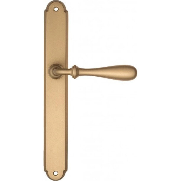 Дверная ручка Fratelli Cattini "RETRO" на планке PL01 матовая латунь