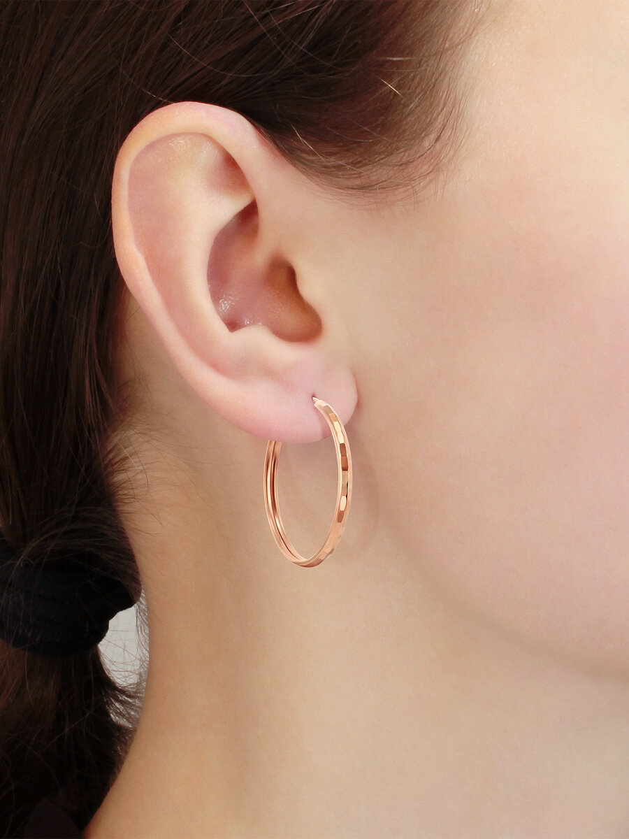 Серьги конго, серебро, 925 проба, золочение