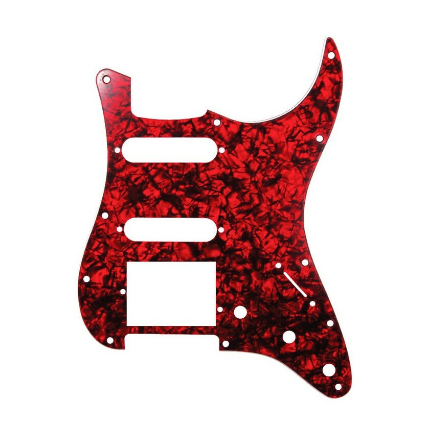 DPP-ST-RDP-HSS Защитная накладка электрогитары Stratocaster, HSS, красная, D'Andrea