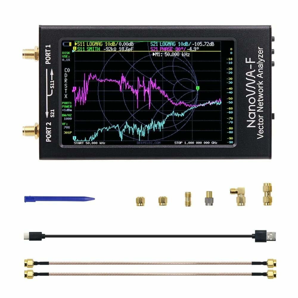 NanoVNA-F-Vector Analyser-V3.1 с щупом