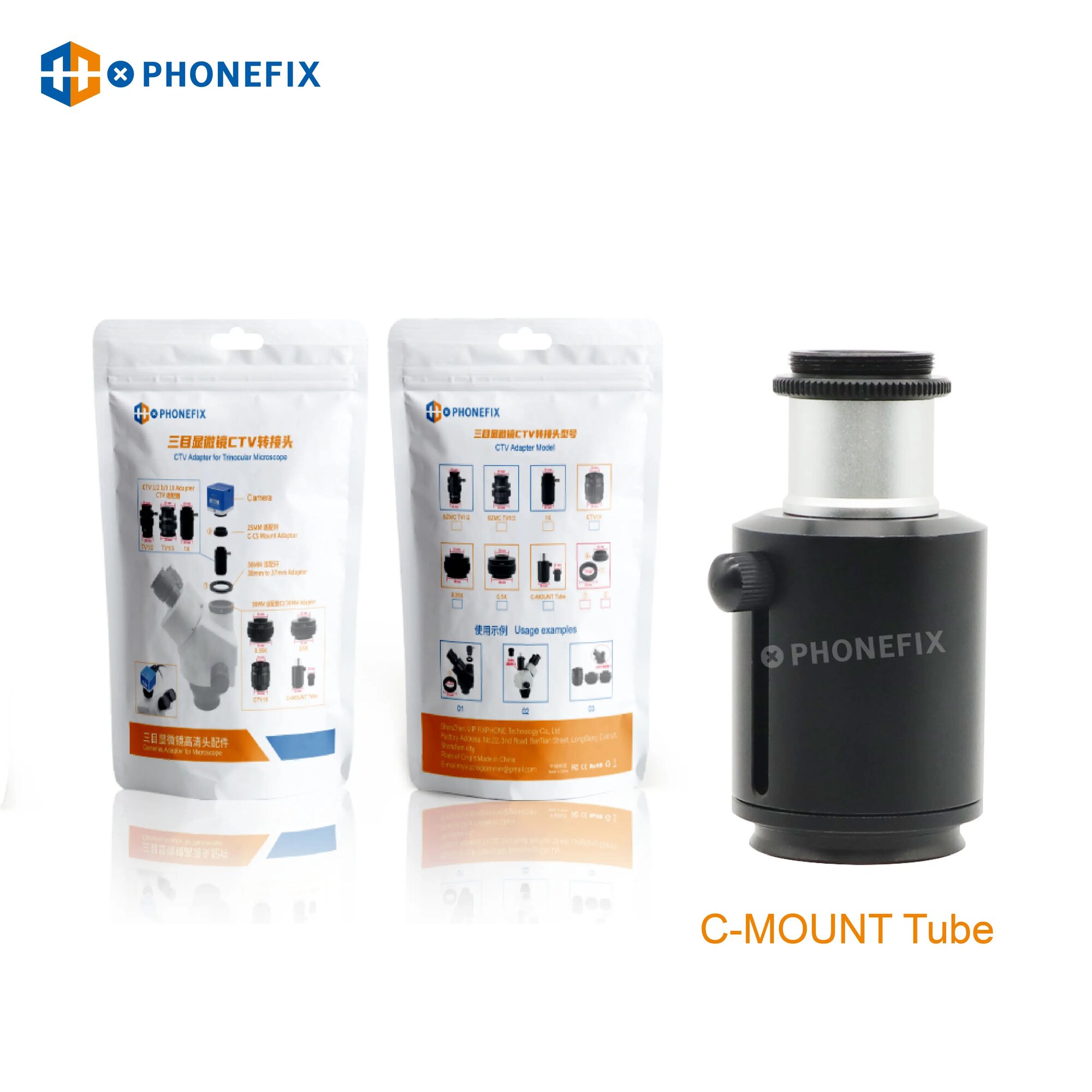 38 мм CTV стерео промышленный микроскоп камера адаптер 23.3mmC-крепление цифровой видео микроскоп камера Aadapter трубка аксессуары