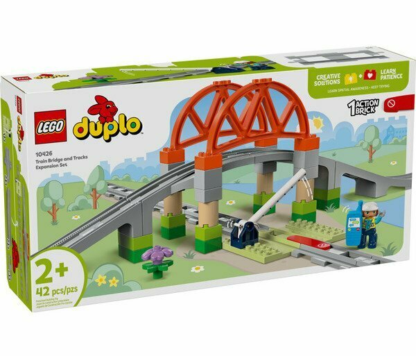 Конструктор LEGO DUPLO 10426 Железнодорожный мост и пути (Lego 10426)