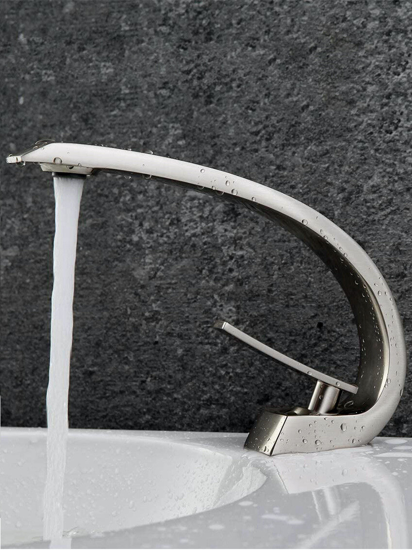 Смеситель для раковины в ванной. Смеситель для умывальника. Кран для раковины в ванной. Кран для умывальника. -hj