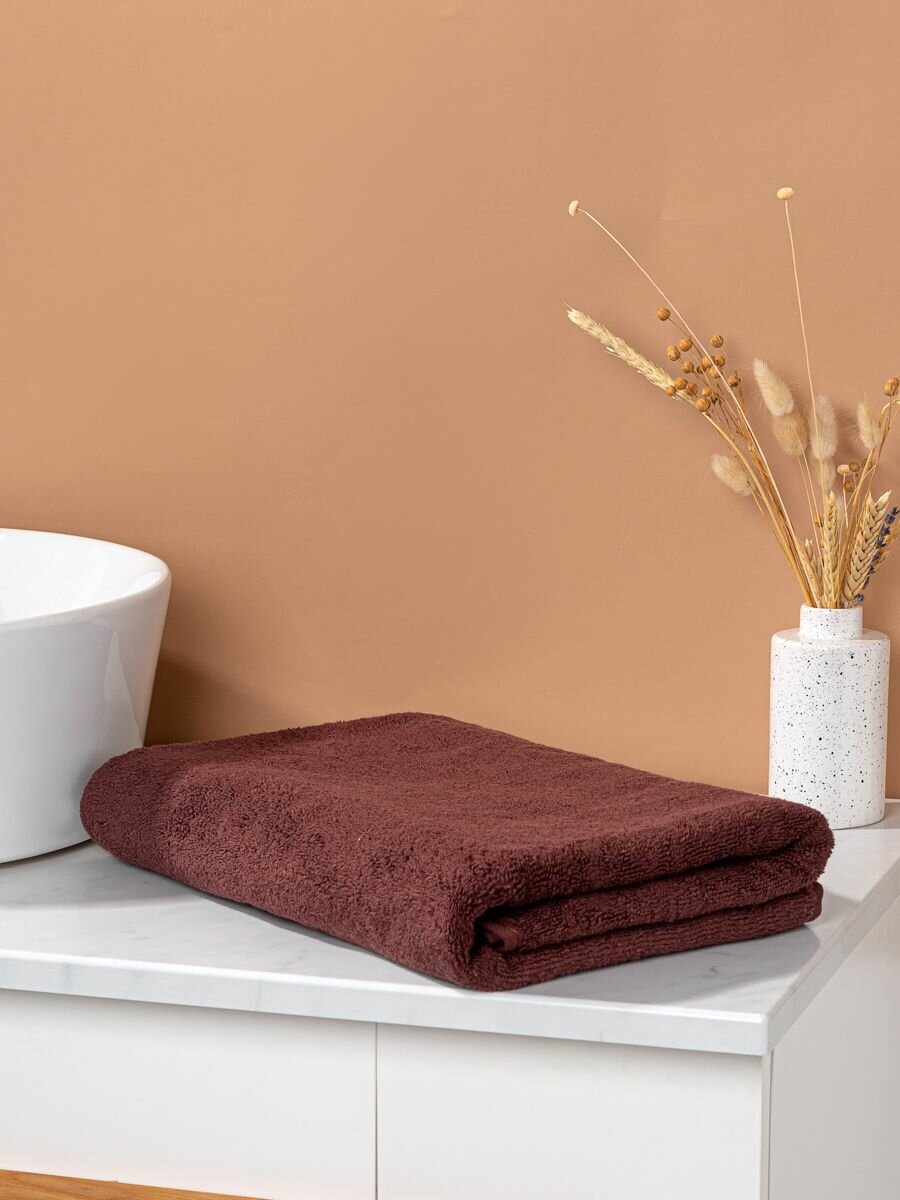 Махровое полотенце 70х140 см. Sandal Premium , плотность - 500 гр, цвет - коричневый