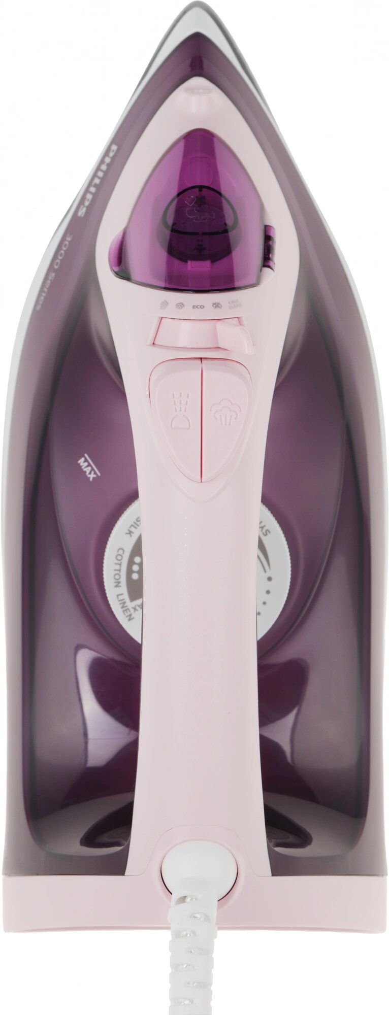 Утюг Philips DST3020/30, с автоотключением, мощность 2400Вт, вертикальное отпаривание, фиолетовый — фото 1