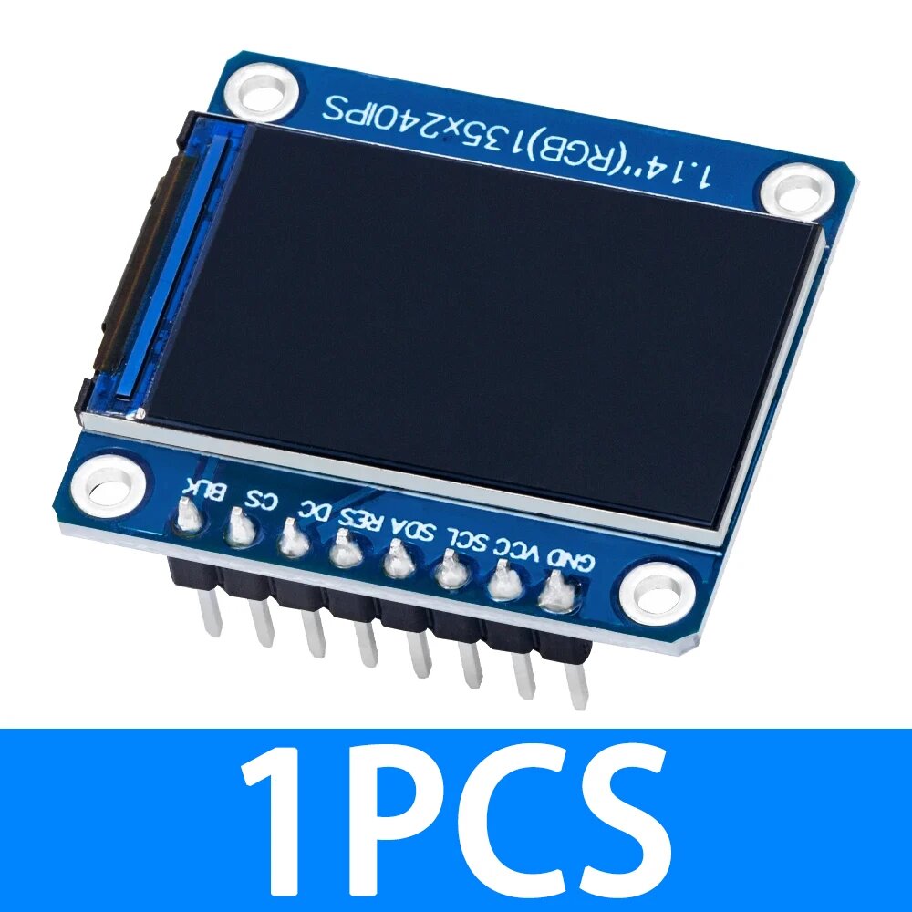 1 шт./5 шт./10 шт. новый IPS 1,14 дюйма 3,3 В 8PIN SPI HD полноцветный TFT-экран ST7789 Drive IC 135*240