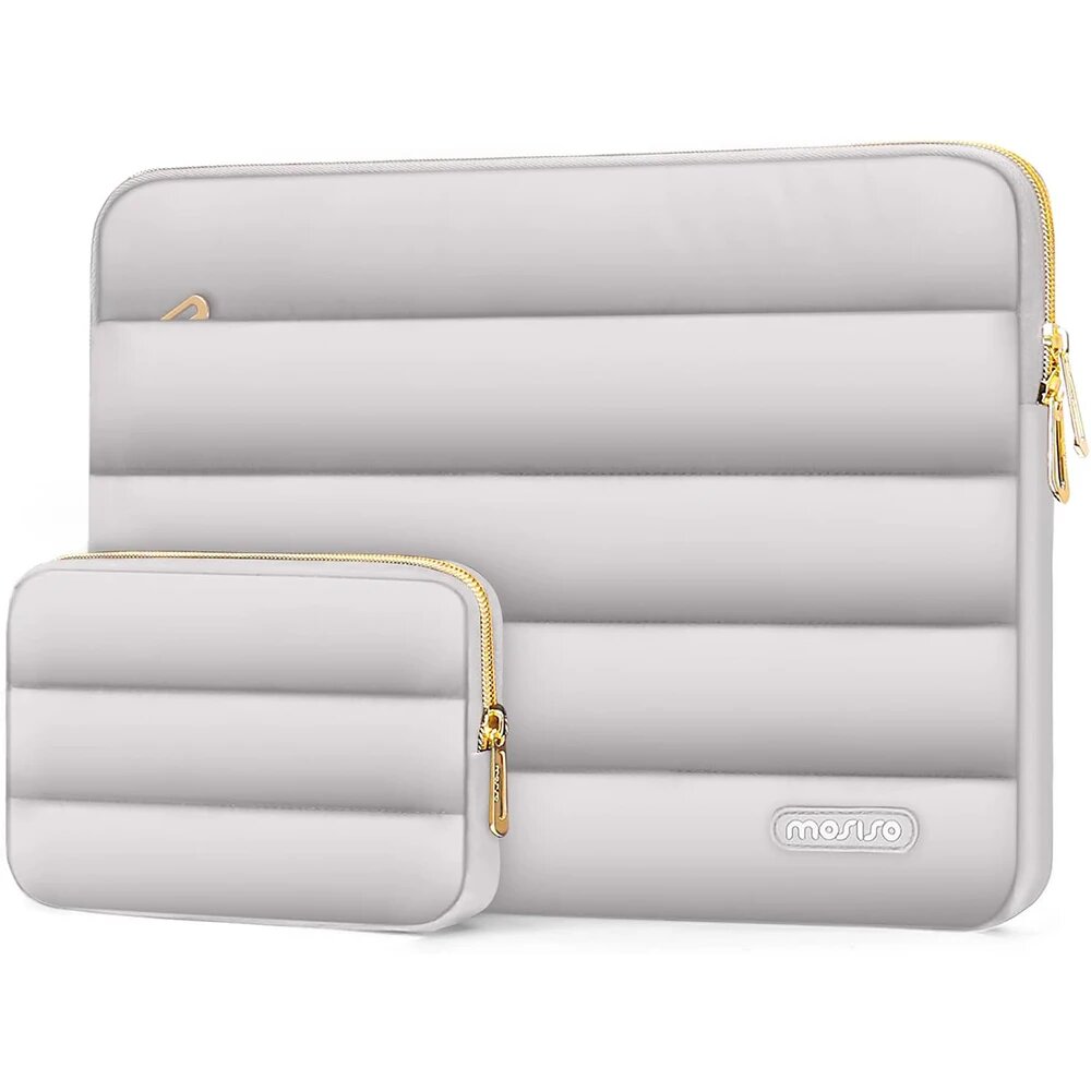 MOSISO Чехол для ноутбука с подкладкой Бежевый, 13-13.3 inch, Gray