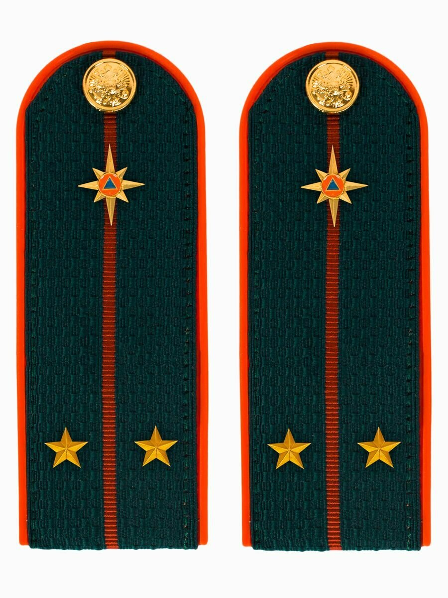 Погоны МЧС на куртку 14х5см пластик (в сборе) укомплектованные с фурнитурой звание Лейтенант 751783