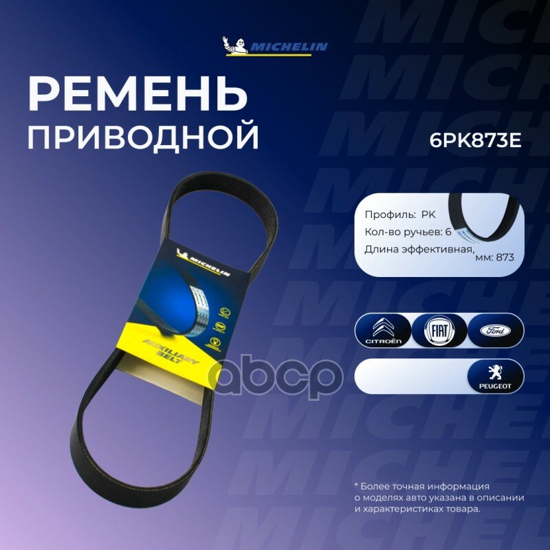 Ремень приводной Michelin арт. 6PK873E