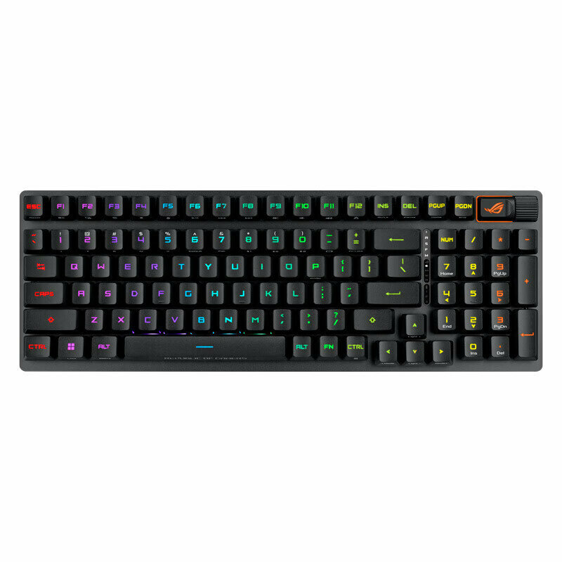 Механическая клавиатура ROG Ranger 2 RX 98 Wireless Edition, черная, 96 клавиш, Red Switches, PBT Version